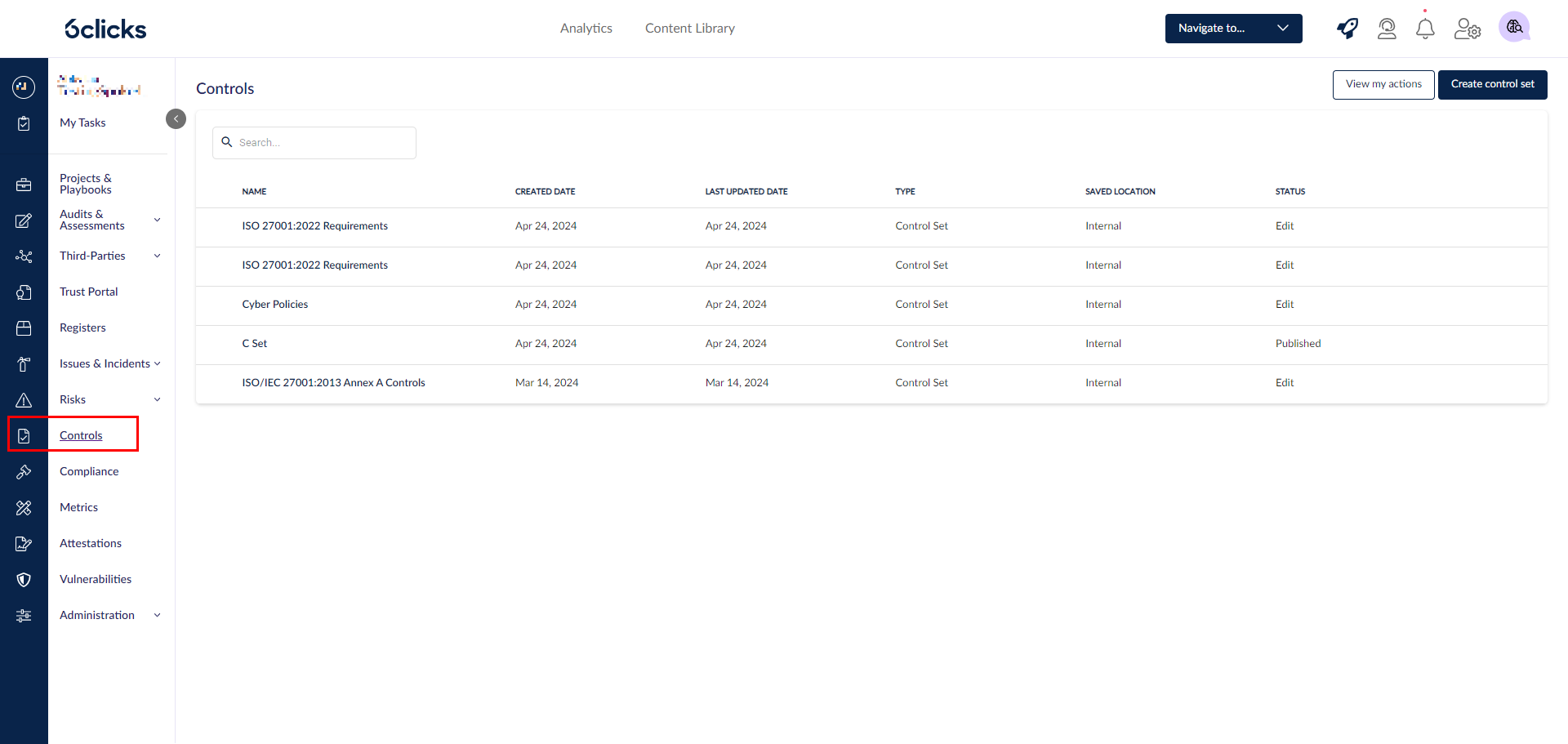 Controls module overview