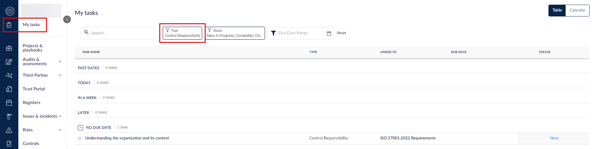 Controls module overview