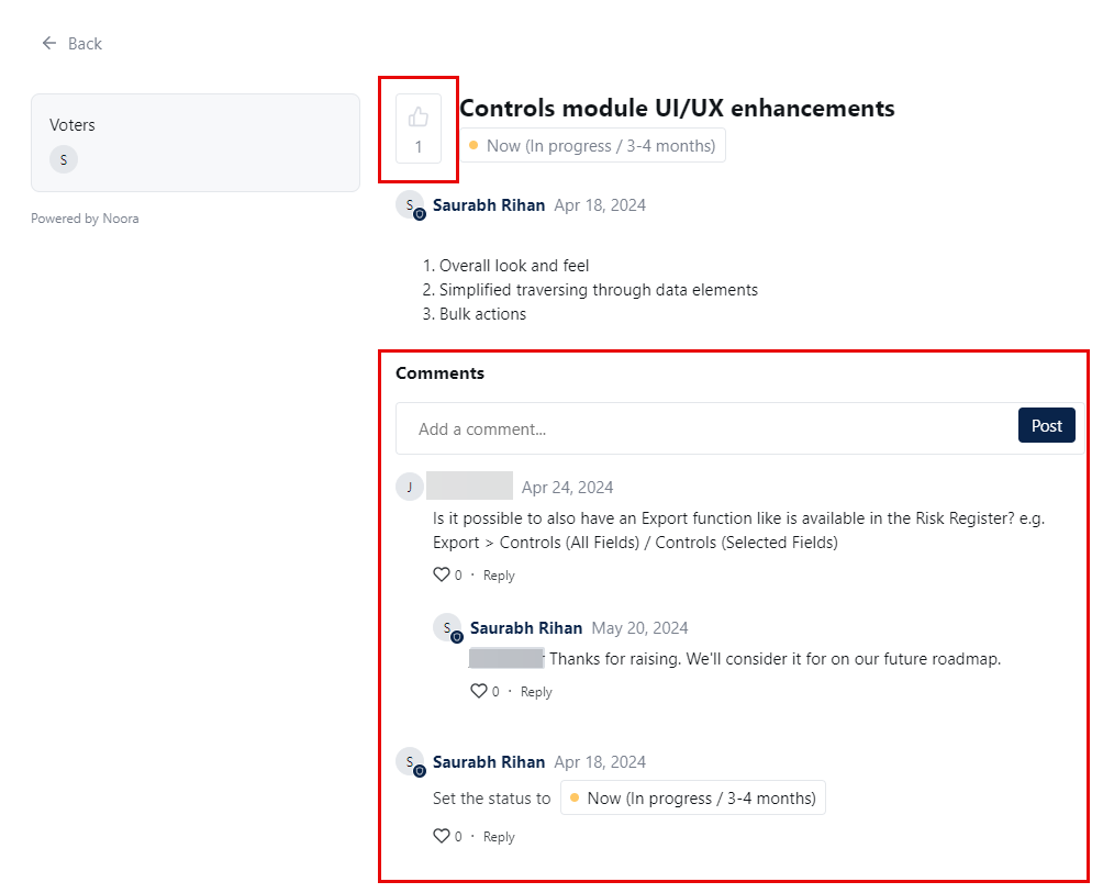 6clicks roadmap, changelog, & feature requests
