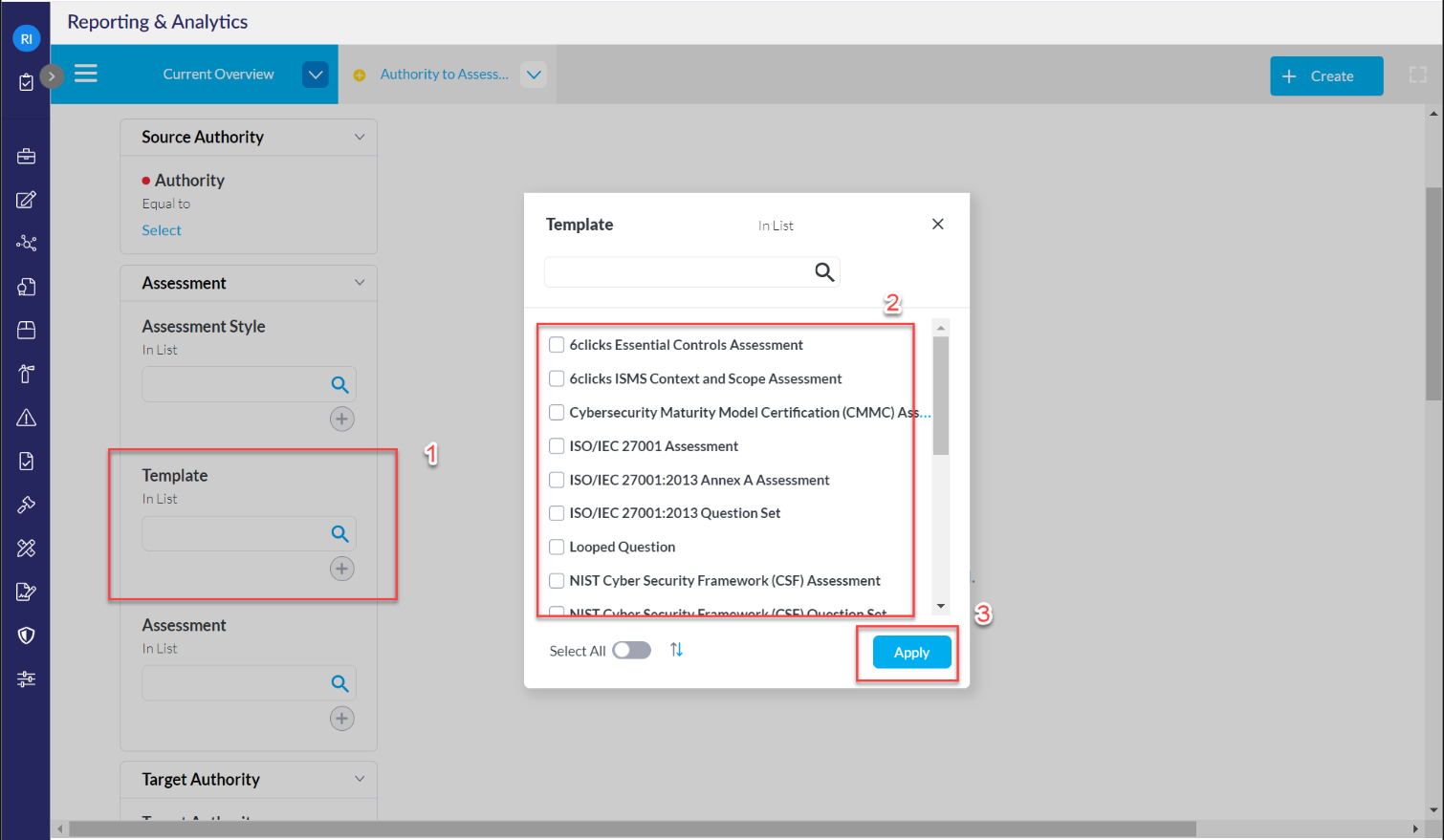 Mapped Authority Reporting