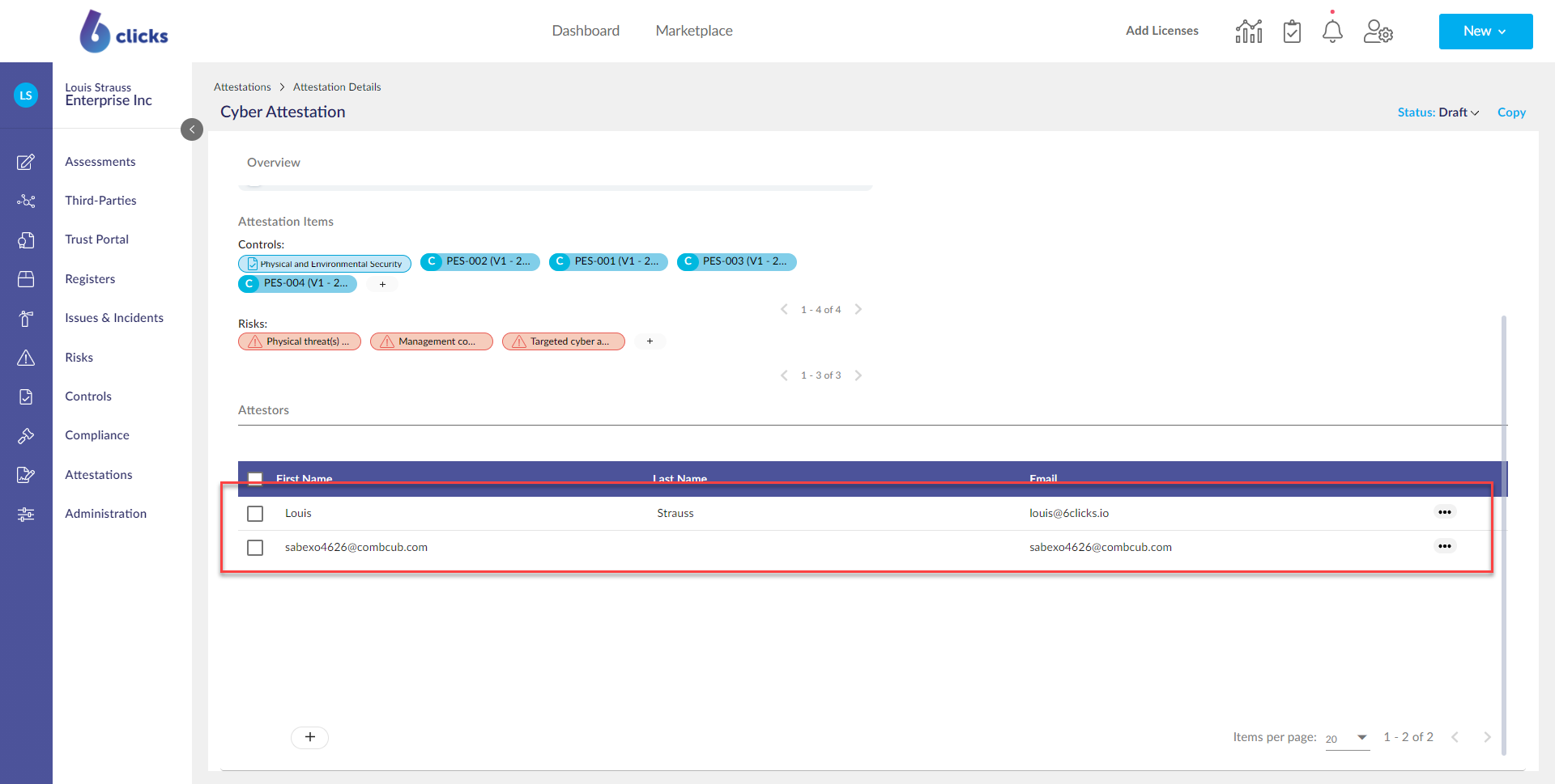 Creating an Attestation